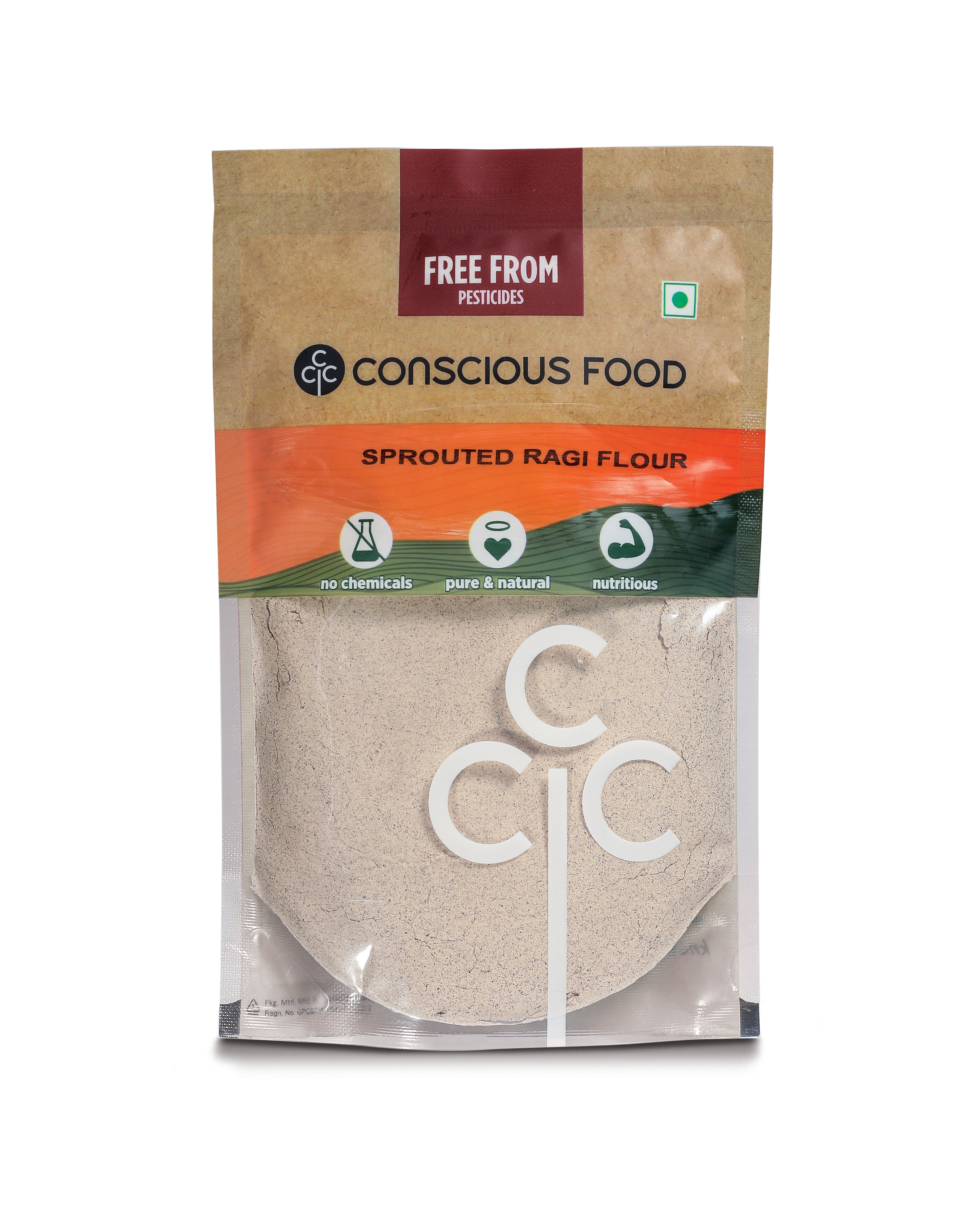 Buy Organic Sprouted Ragi Atta Online in India | Conscious Food ...