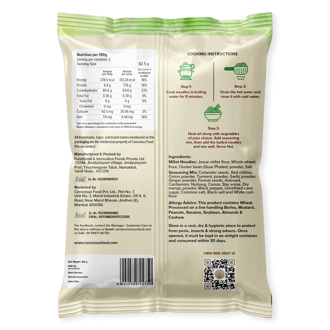Buy Millet Noodles | Nutrient-Rich Millet Base | Conscious Food ...