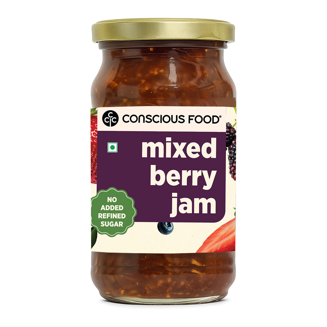 Mixed Berry Jam – No Added Sugar | Conscious Food (220g) – Conscious ...