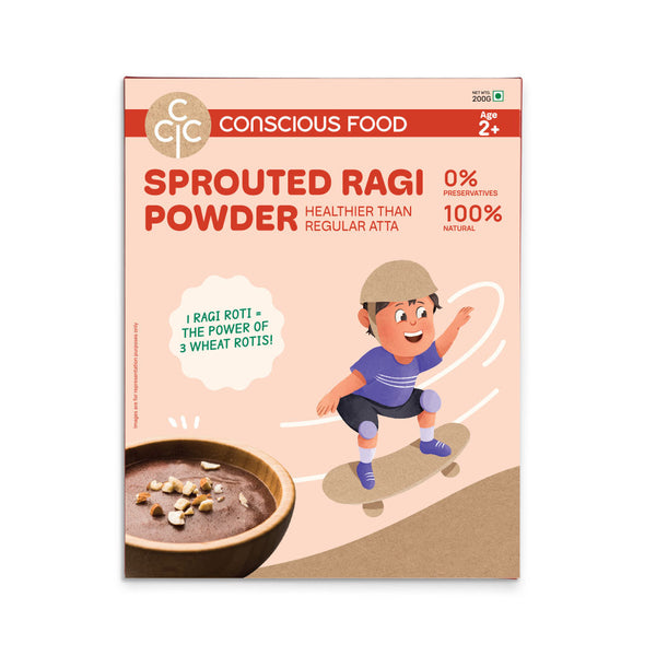 Sprouted Ragi Powder – Conscious Food Pvt Ltd