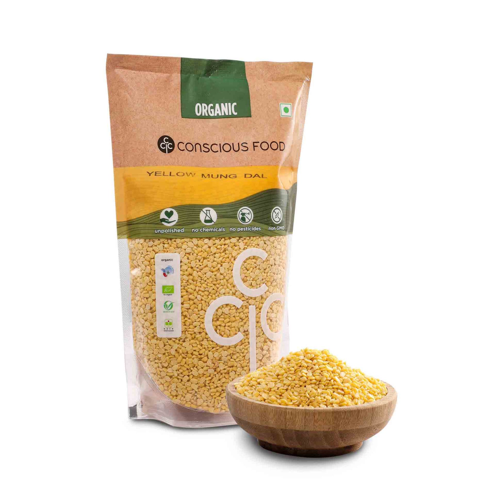 Buy Organic Yellow Mung Dal Online in India | Conscious Food ...